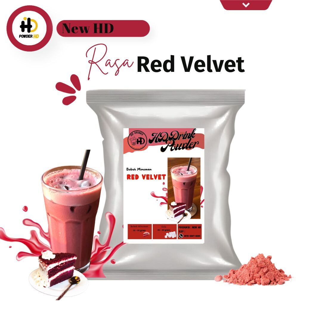 Bubuk Minuman Rasa Red Velvet | plain (tanpa gula) | Lazada Indonesia