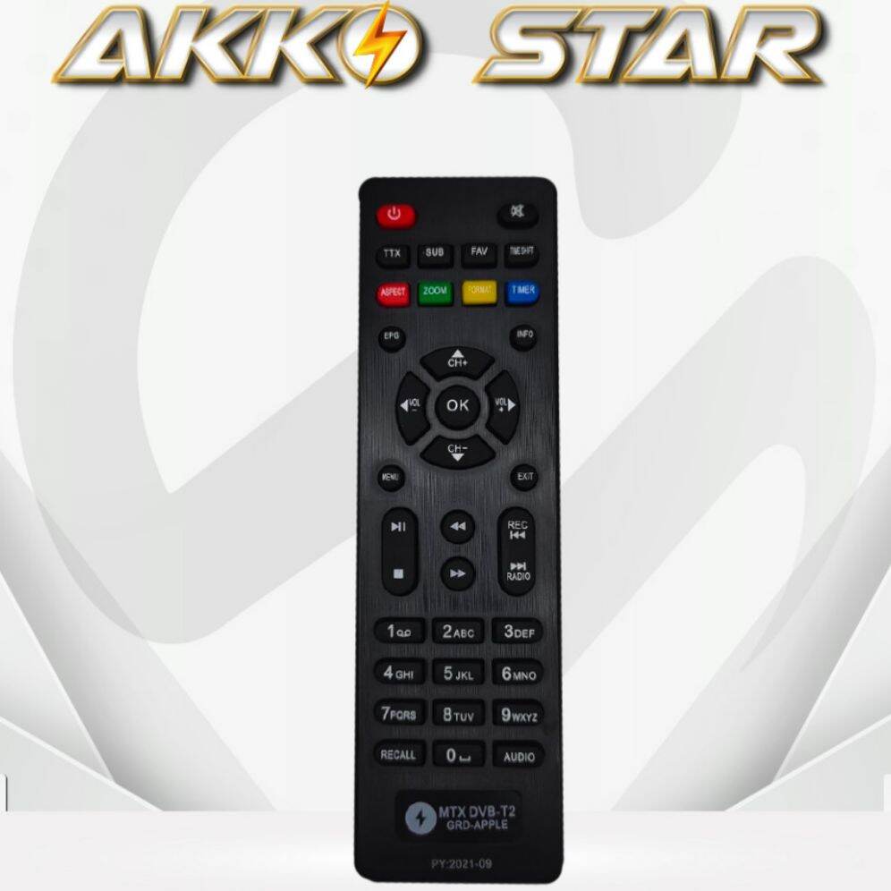 REMOTE SET TOP BOX DVB-T2 langsung pakai remot receiver matrix | Lazada ...