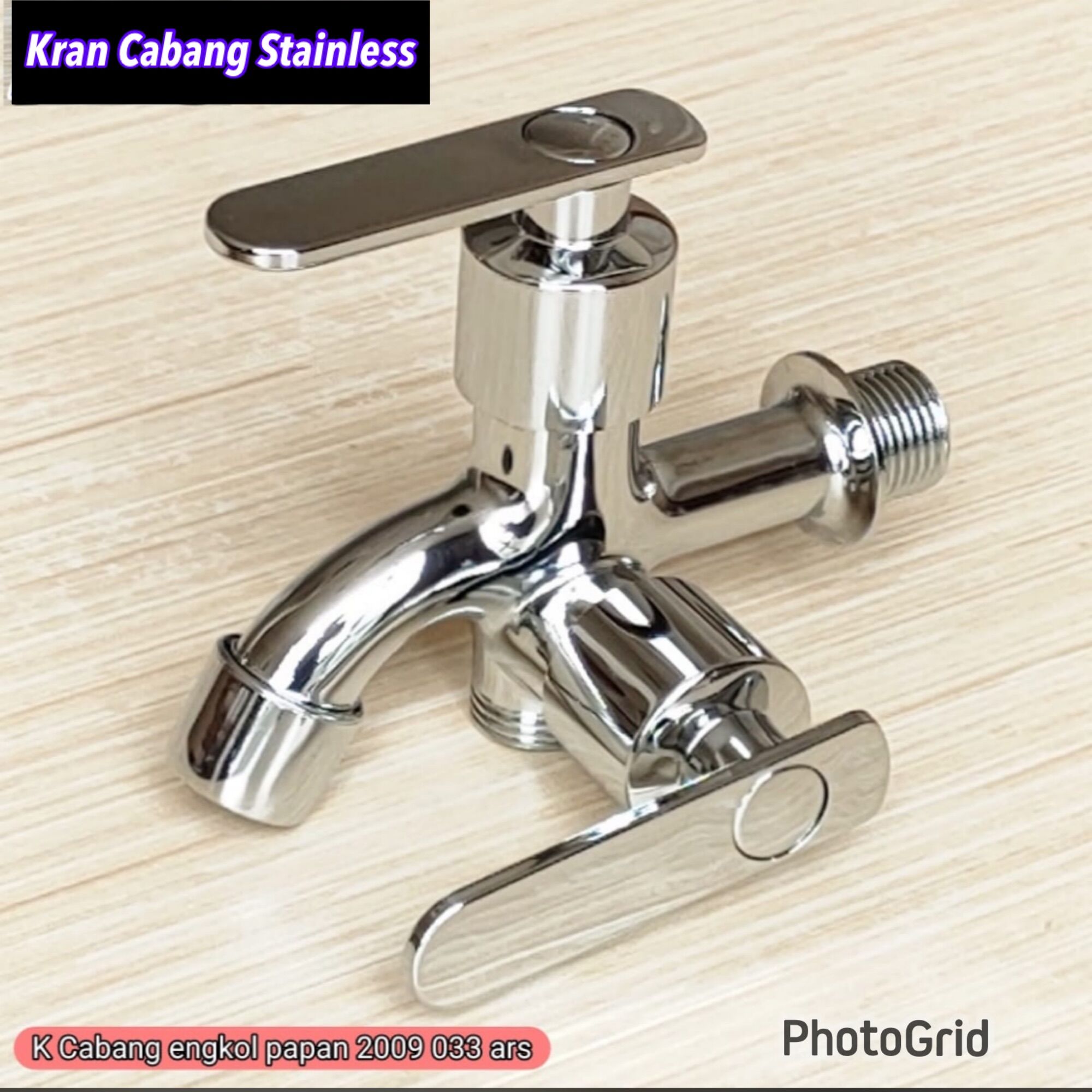 kran cabang stainless/ KRAN shower mandi 1/2 inch stainless/ keran ...