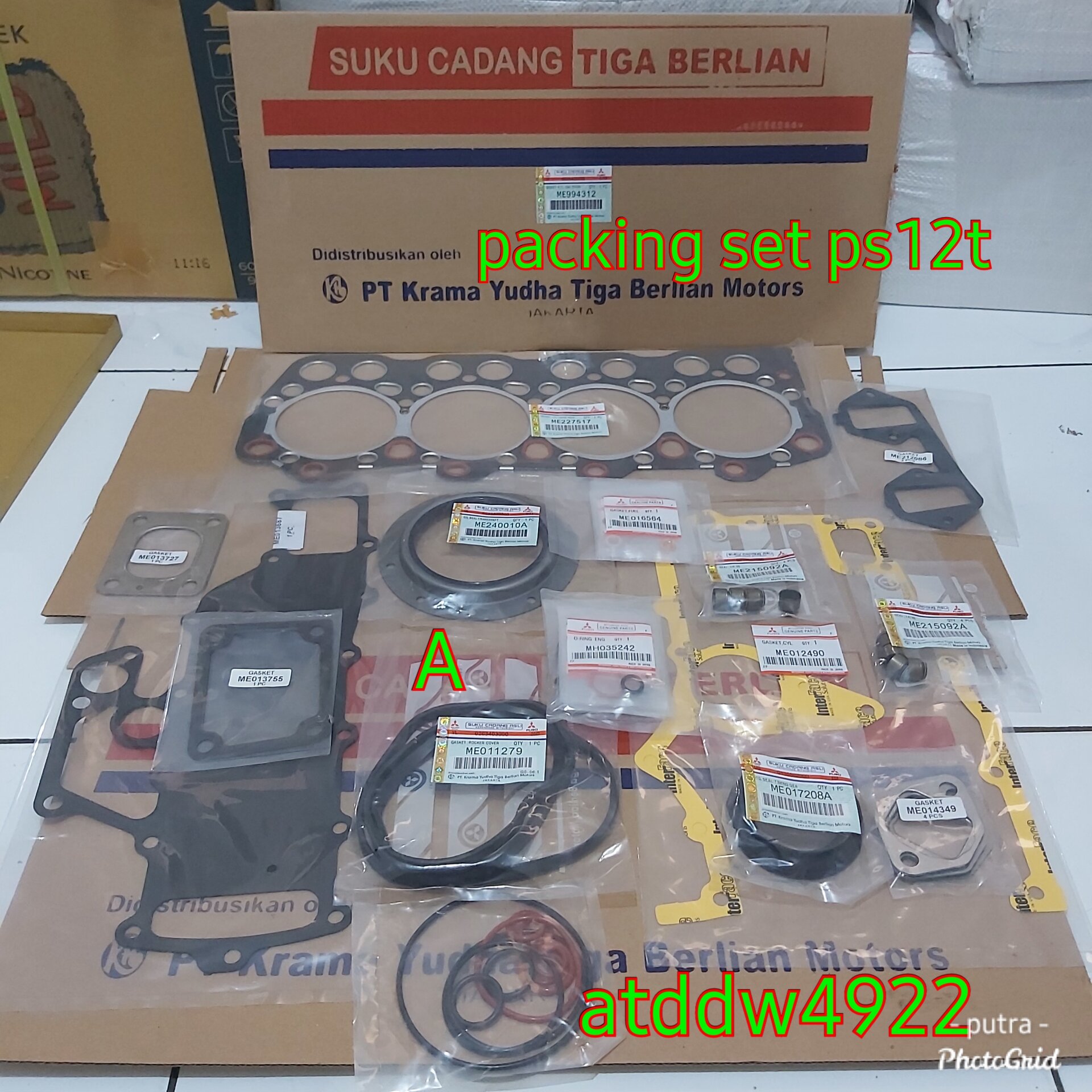 gasket set full set pak set packing set mitsubishi canter ps125 turbo asli | Lazada Indonesia