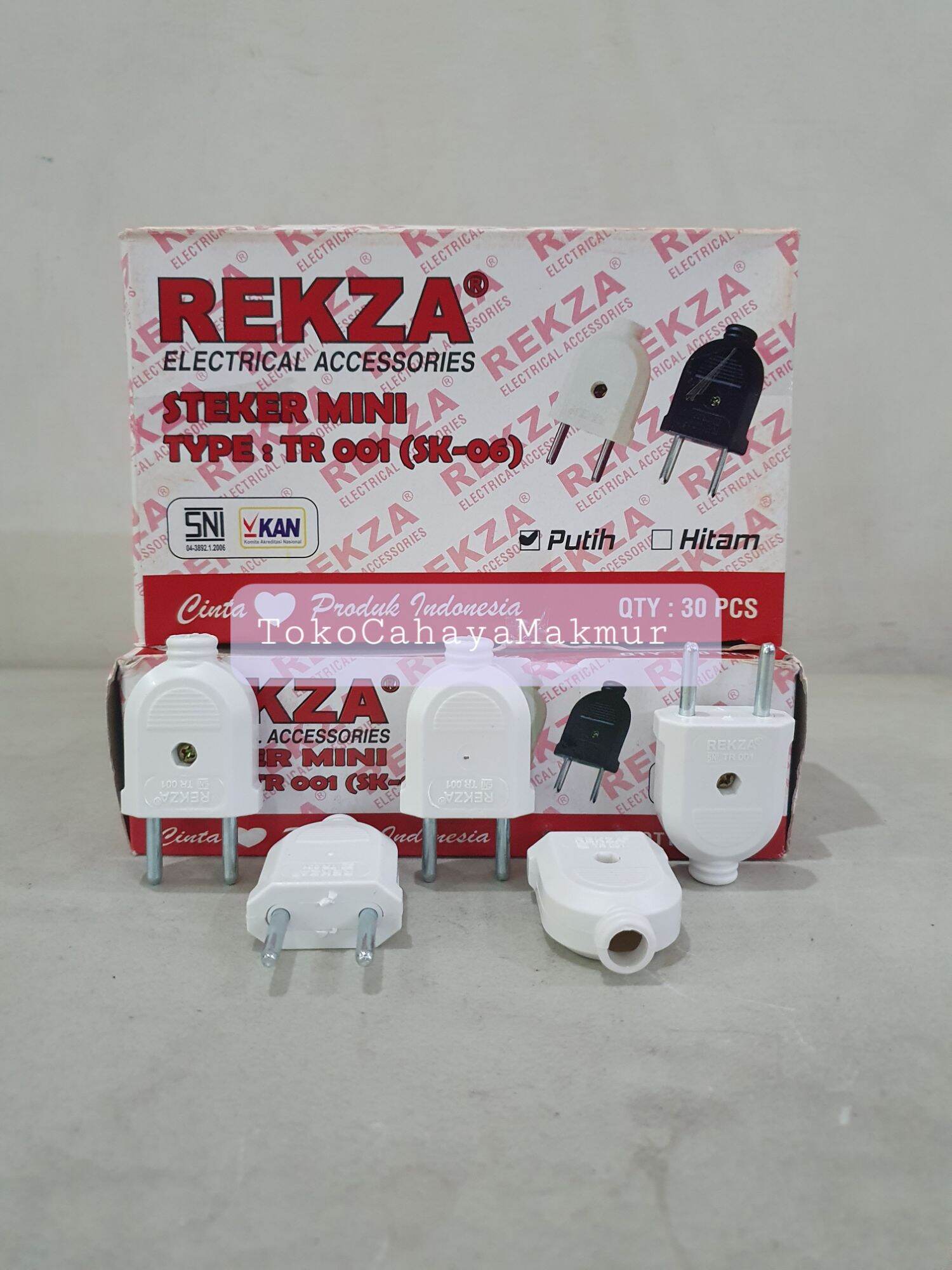 Steker Gepeng Rekza / Steker Mini / Colokan Listrik/ Stop Kontak/ Plug ...