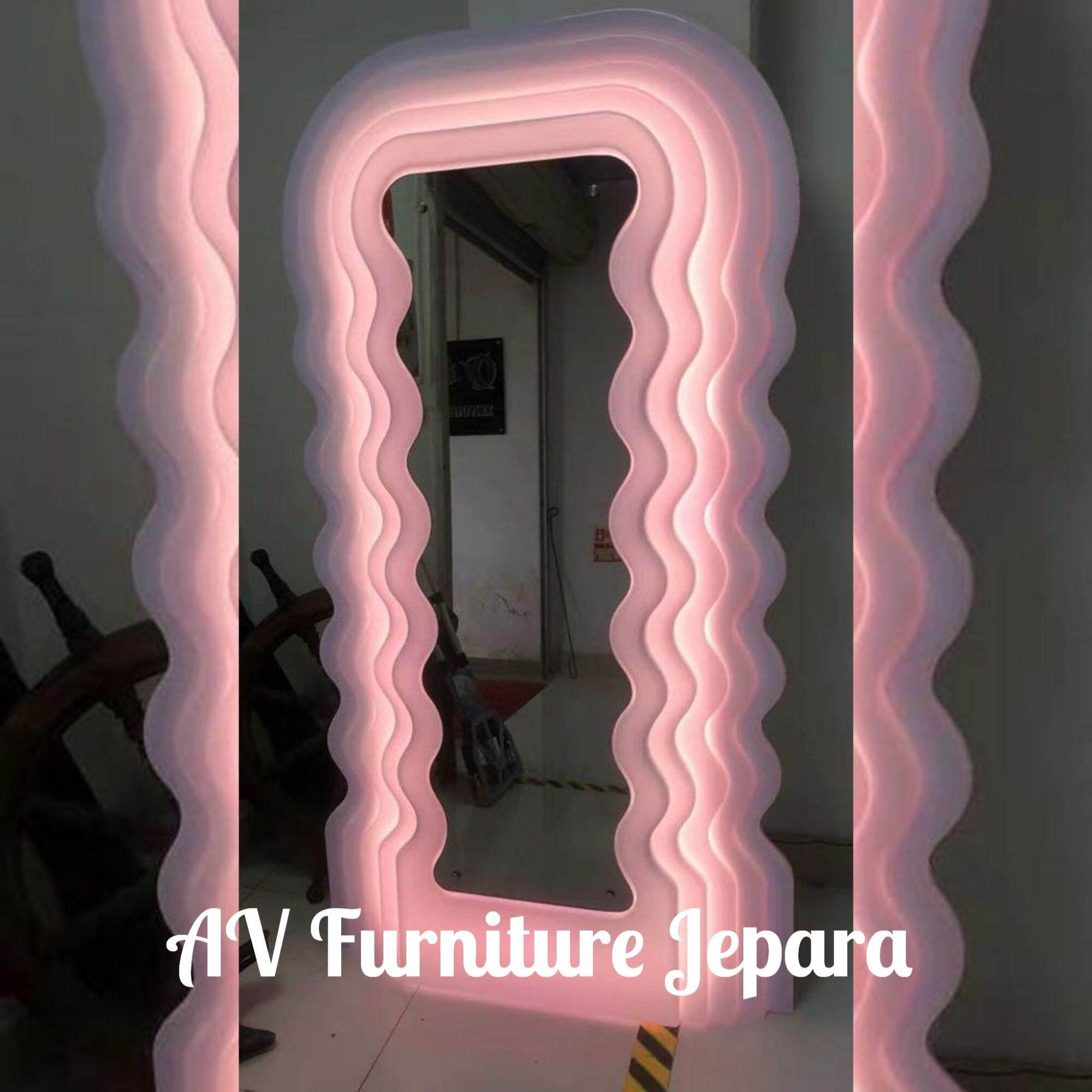 Cermin Lampu Berdiri Cermin Rias Berdiri LED cermin lampu LED besar ...