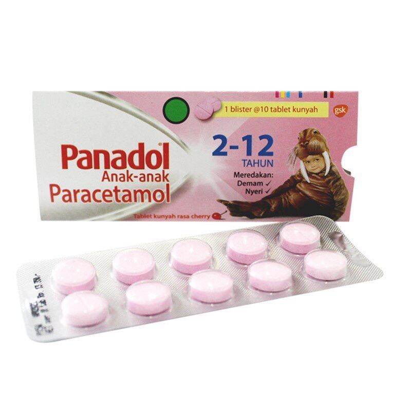 Panadol Tablet 1 strip isi 10 kaplet Merah Biru Hijau Anak Extra Cold ...