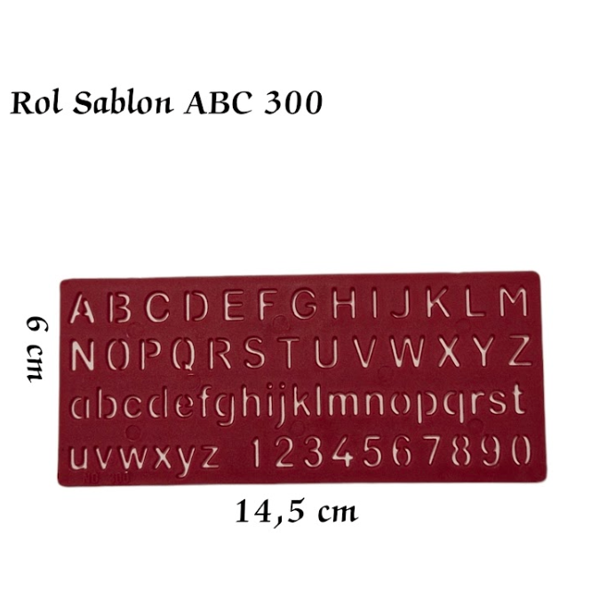 1 buah penggaris sablon angka huruf 14,5 x 6 cm | Lazada Indonesia