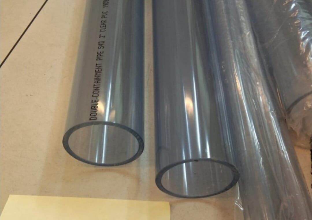 pipa pvc clear 4" inch x 1 meter pipa bening transparan | Lazada Indonesia