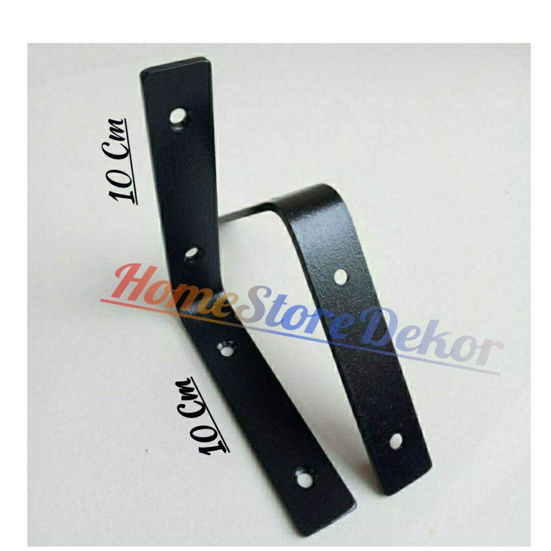 BESI SIKU 10X10 CM/BRACKET SIKU/PENYANGGA AMBALAN DINDING/HIASAN ...