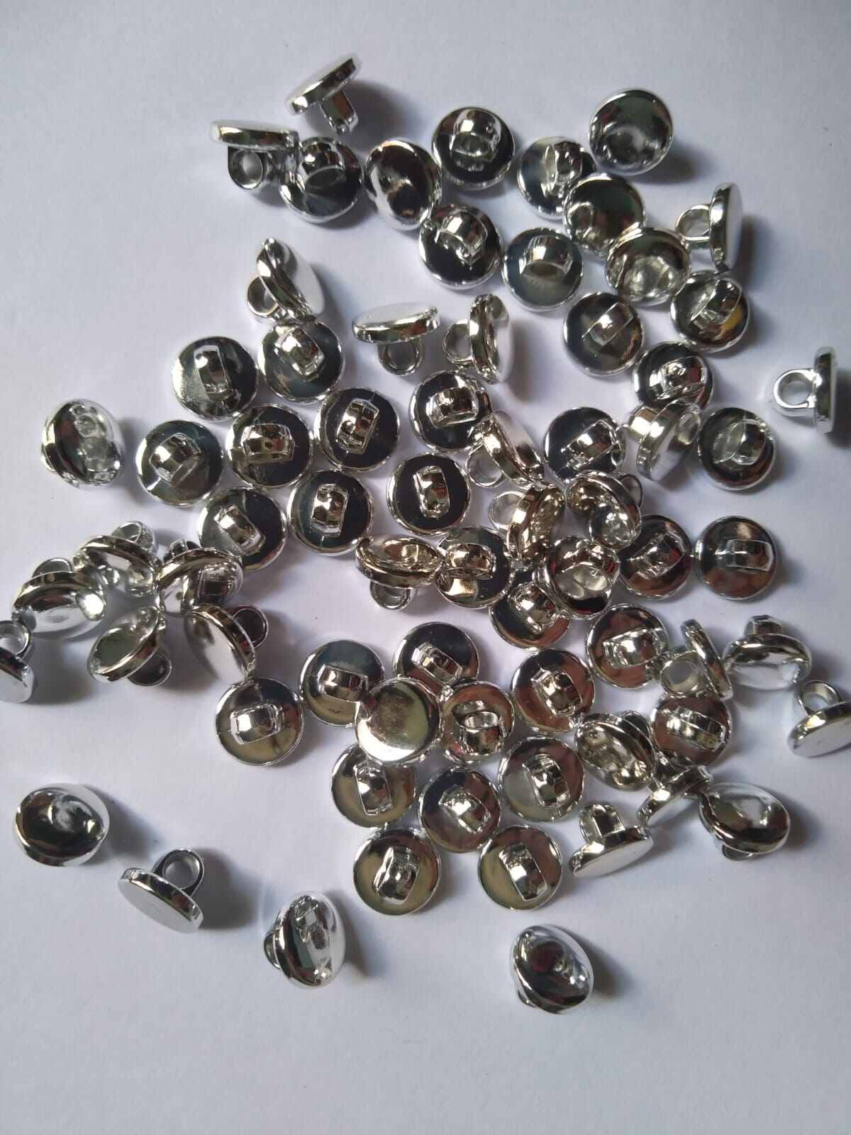 kancing jamur datar silver 9mm isi 100pcs | Lazada Indonesia