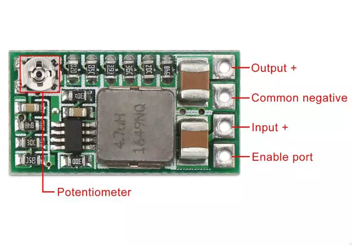 mini step down modul fix adjustable volt regulator HW-613 maks 3A ...