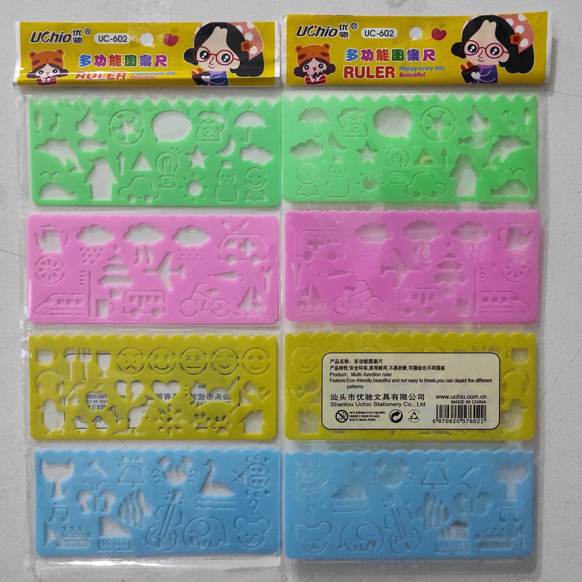 Penggaris Bentuk Set (4 pcs) | Lazada Indonesia