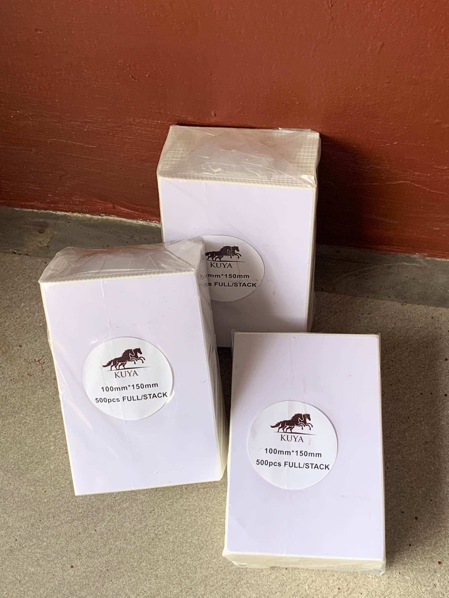 Kertas Thermal KUYA 100mm x 150mm 500 pcs Hasil Cetak Hitam - Gulungan ...