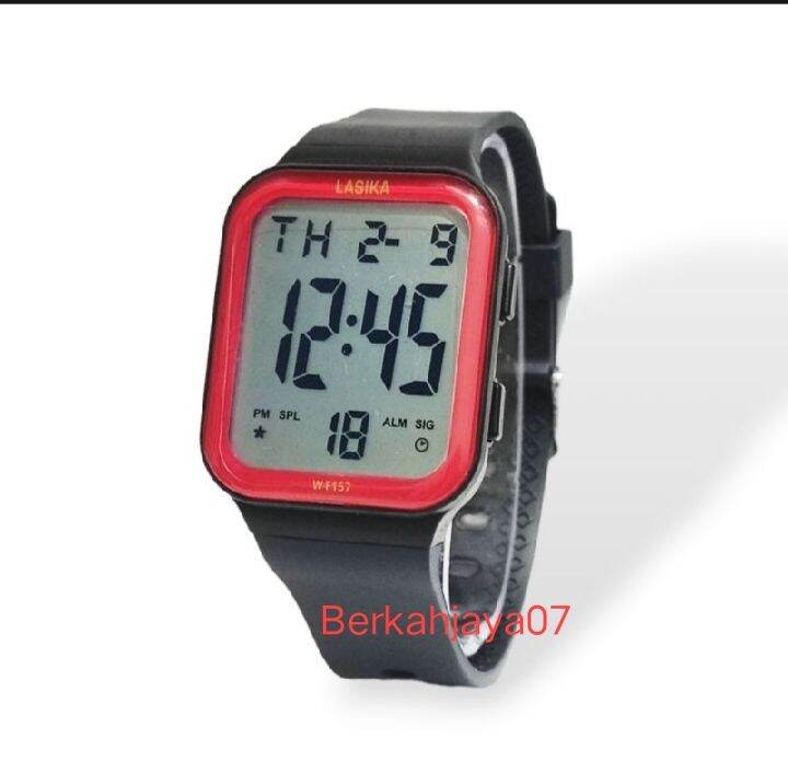 Jam tangan Digital LASIKA water resistant kotak | Lazada Indonesia