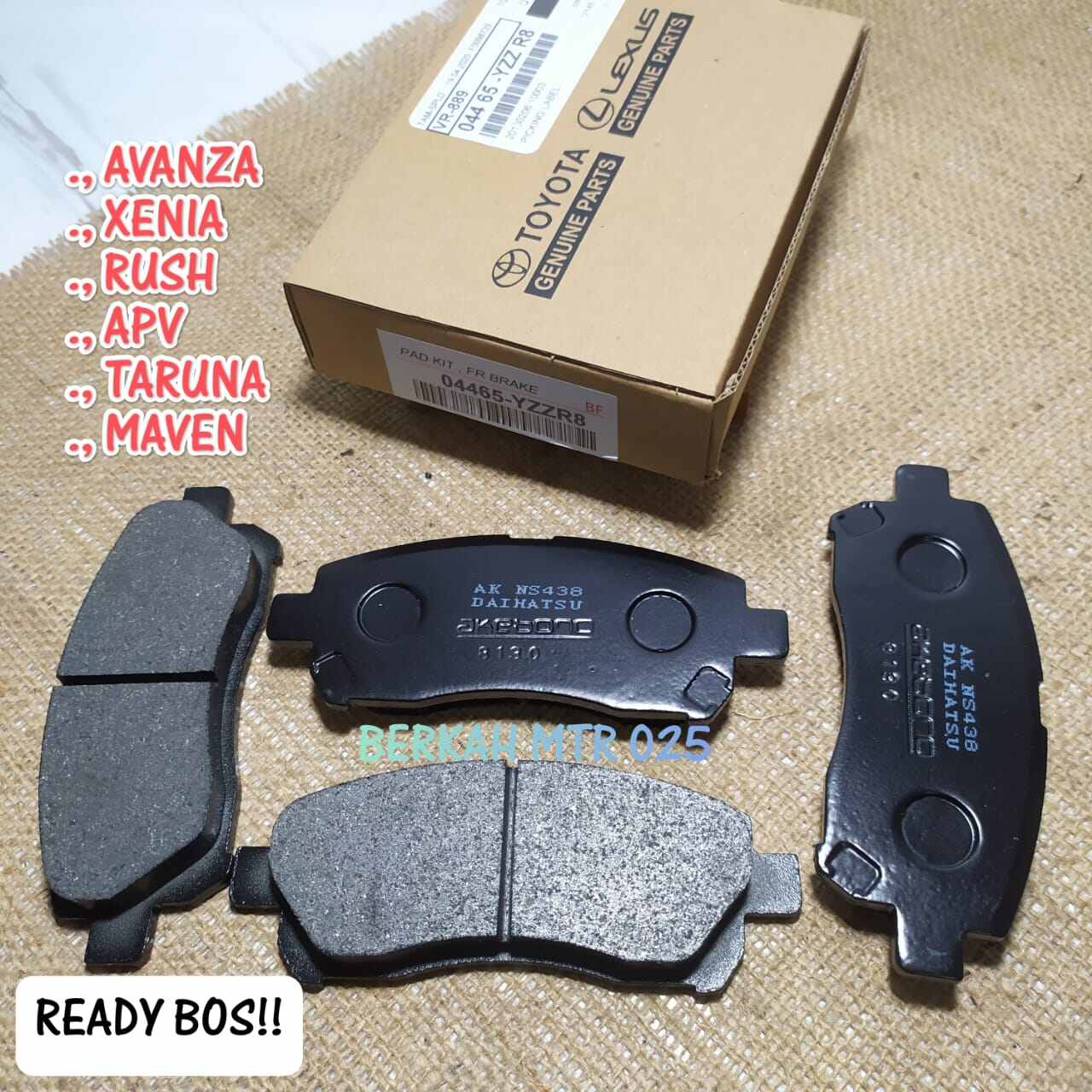 BRAKE PAD / KAMPAS REM DEPAN AVANZA XENIA TARUNA BEST QUALITY | Lazada ...