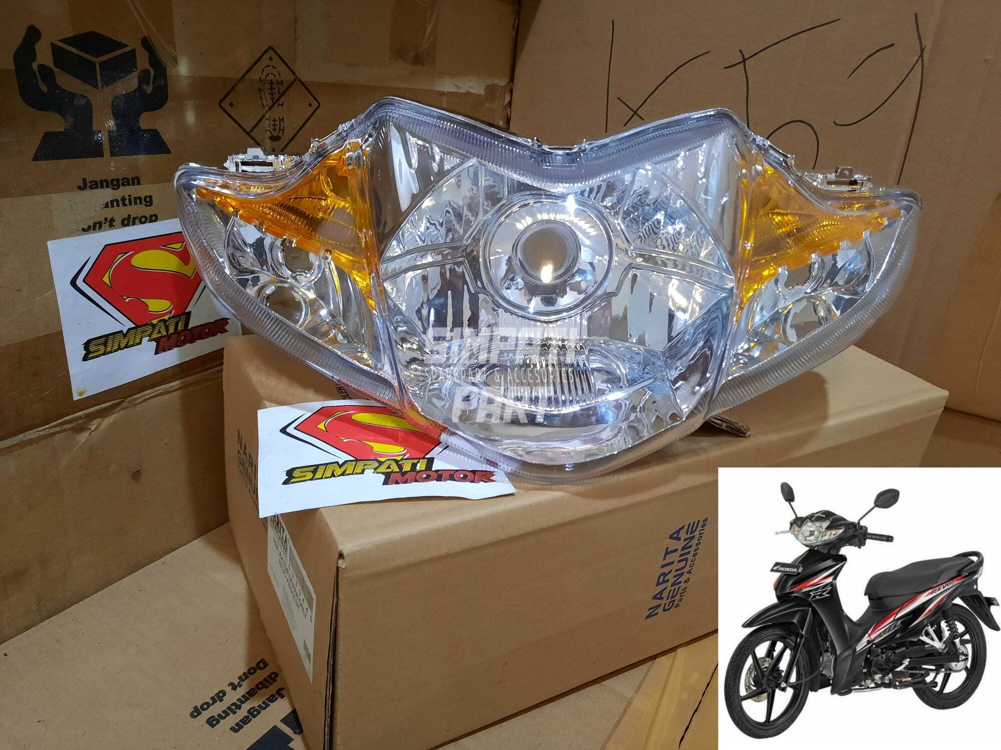 Reflektor Lampu Depan / Headlamp Honda Revo Absolute | Lazada Indonesia