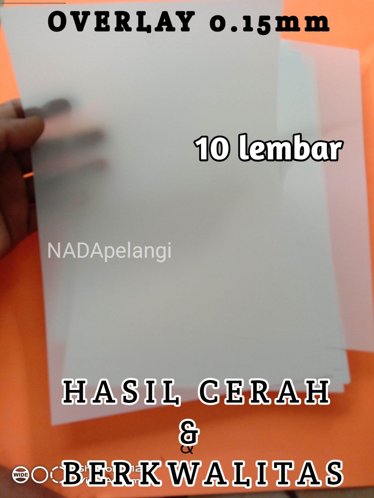 overlay pvc id card / kertas overlay / overlay id card tebal | Lazada ...