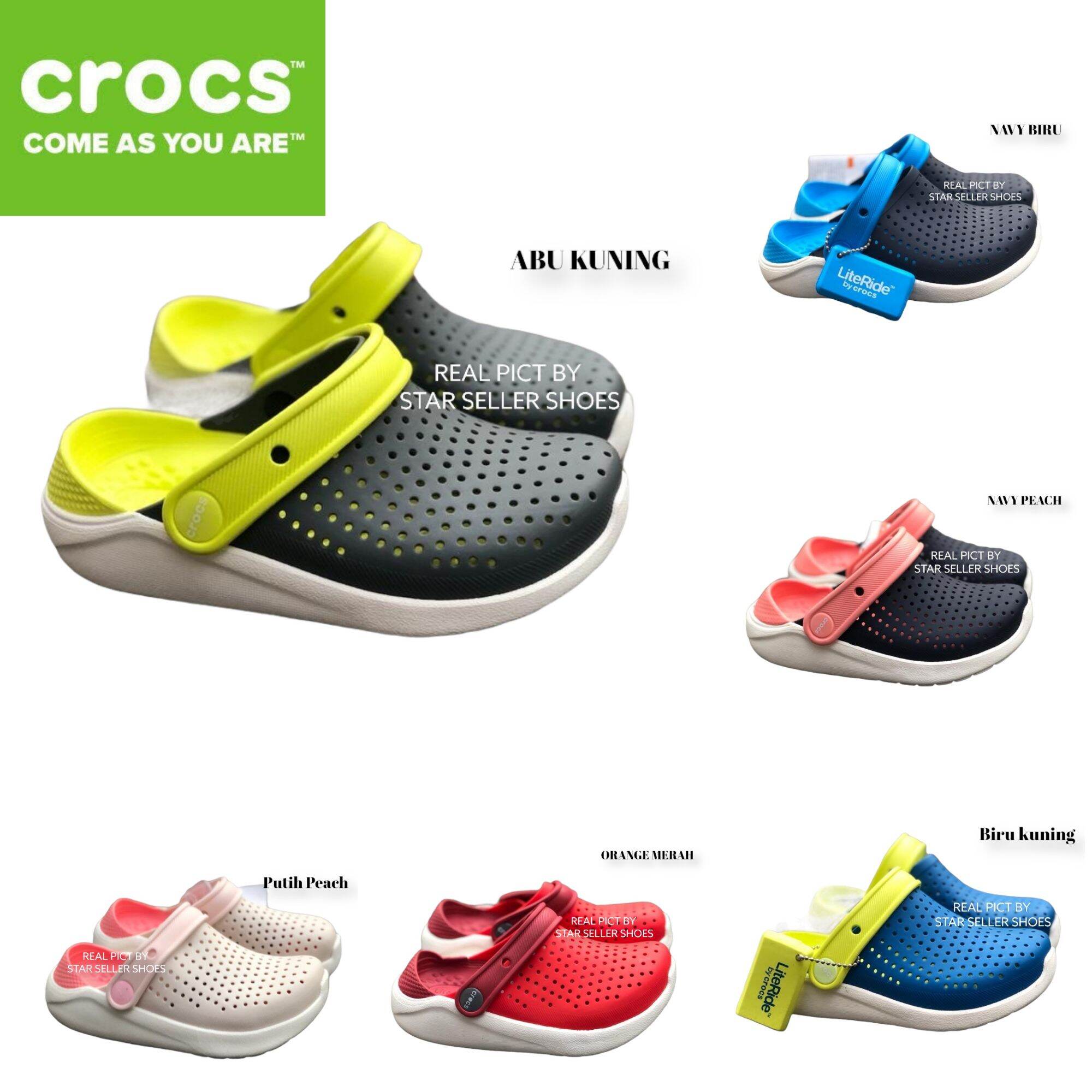 Sandal Crocs Anak Junior size 27 - 35 Packaging crocs Box | Lazada ...