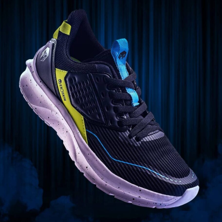 Mills Evander Black Light Blue Sepatu Running Olahraga | Lazada Indonesia