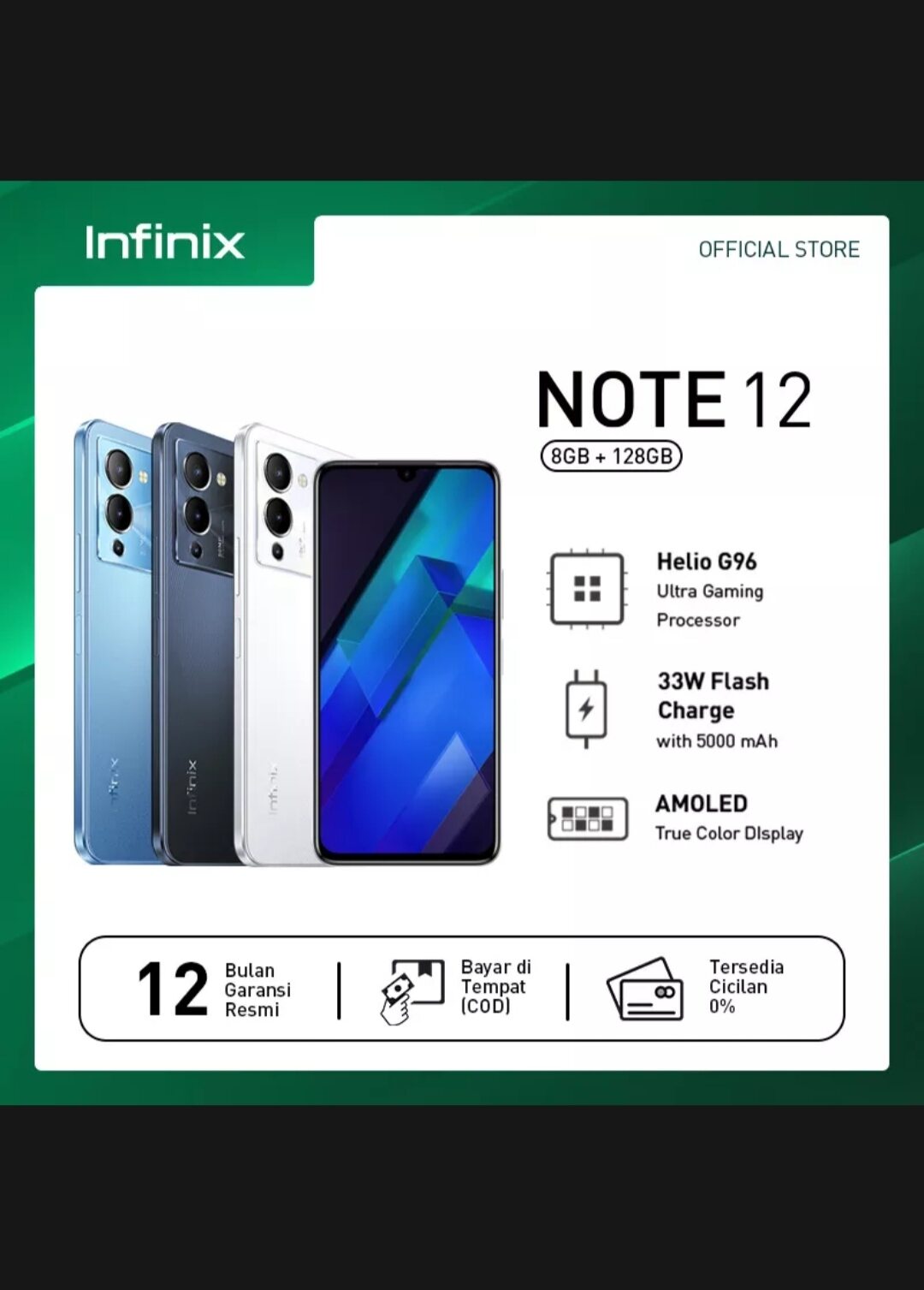 Infinix NOTE 12 ram 8GB+ 128GB | Lazada Indonesia
