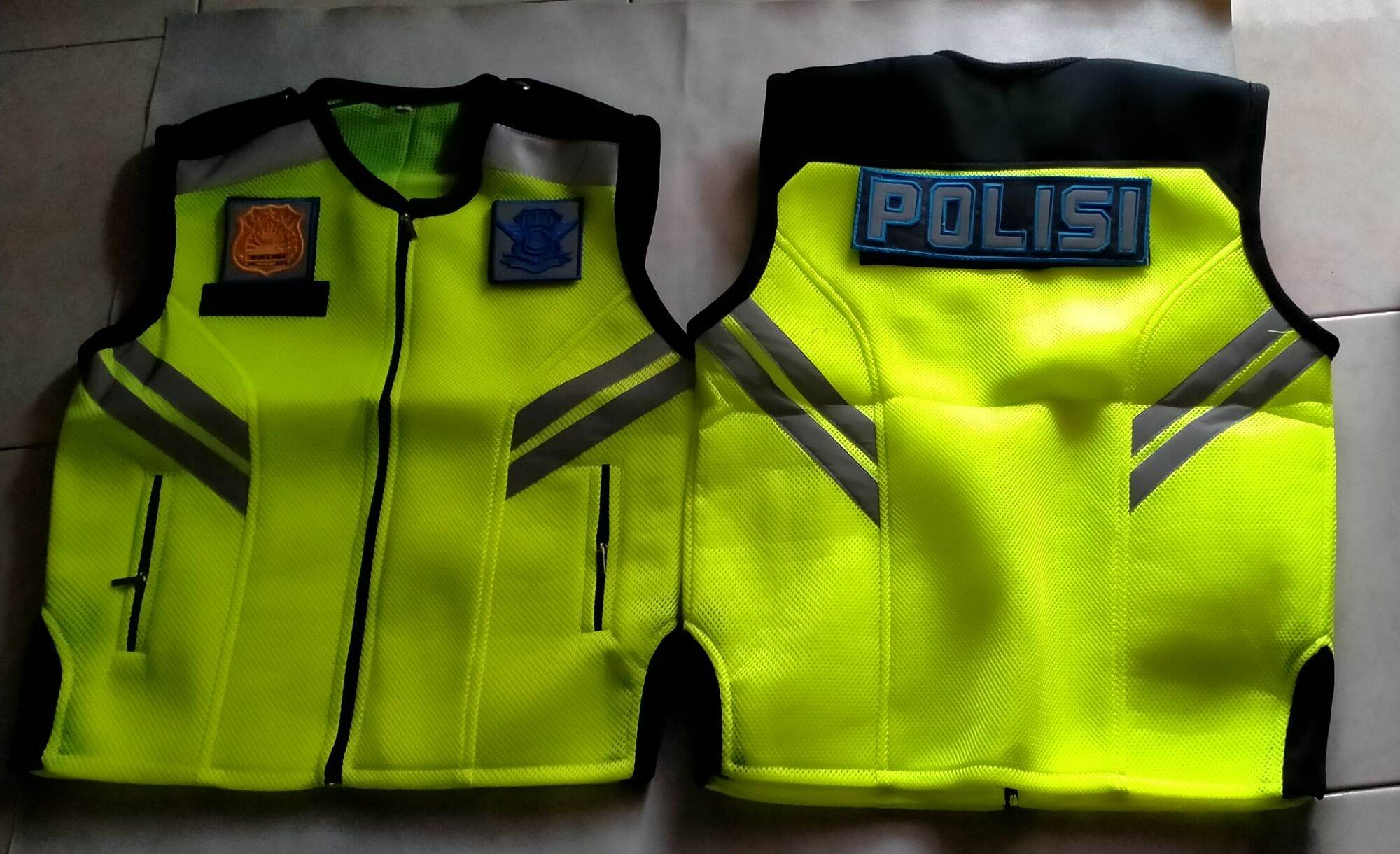 Rompi Polisi Bahan Doublemesh tebal / rompi polisi tebal | Lazada Indonesia