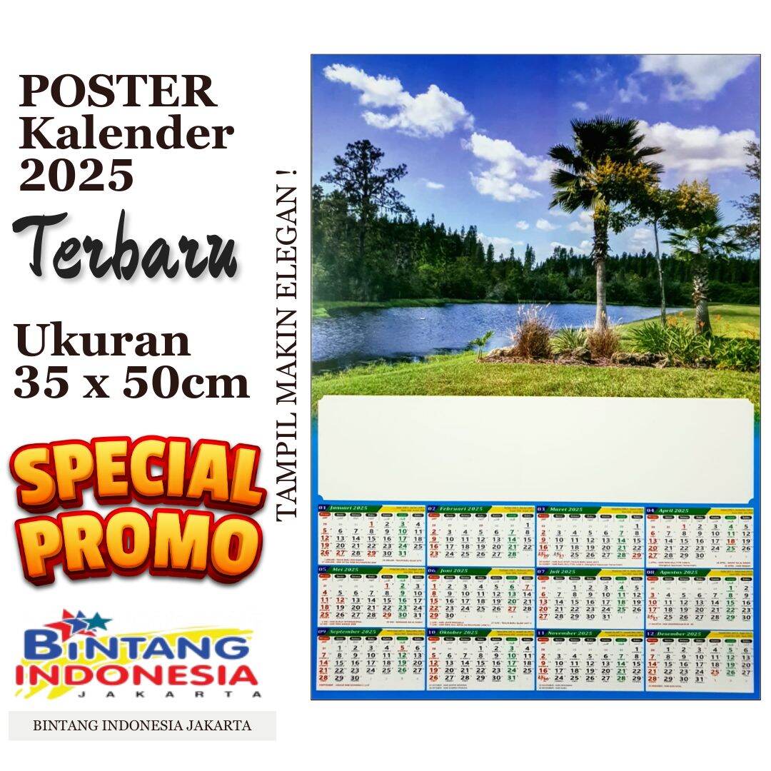 Poster Kalender 2025 terbaru | Lazada Indonesia
