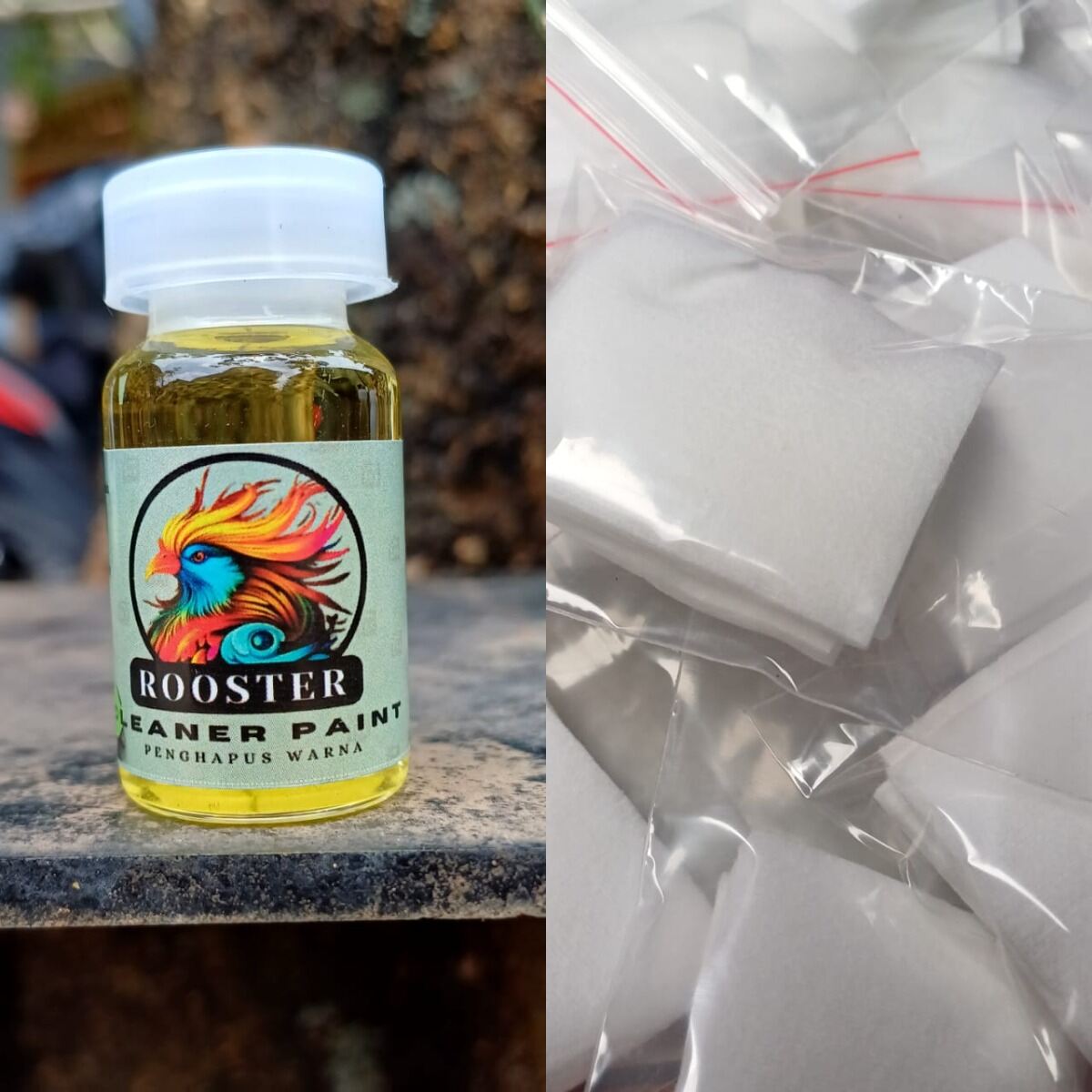 (OLES) 10 ML ROOSTER PUTIH METAL BRONIR PENGHITAM LOGAM, BESI, BAJA ...