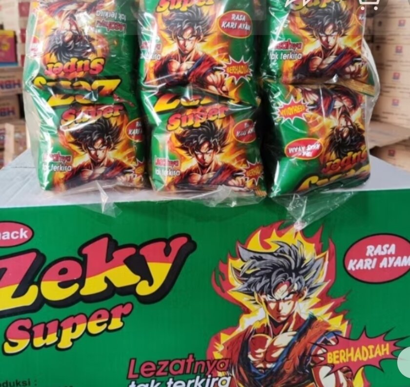 Snack Chiki Zeki Super Rasa Kari Ayam Isi 10 Pcs Berhadiah | Lazada ...