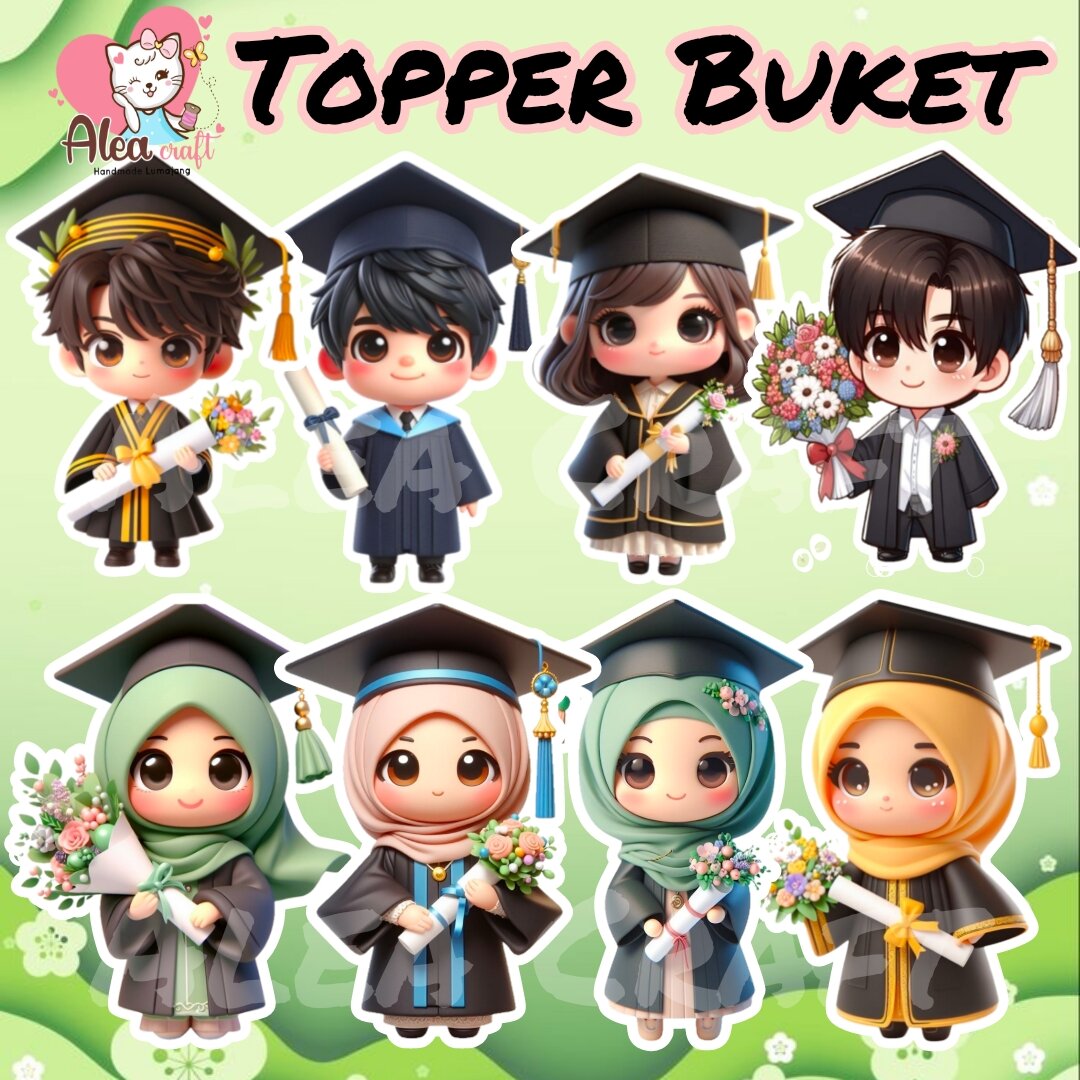 Topper Wisuda Buket Topper Buket wisuda lucu | Lazada Indonesia