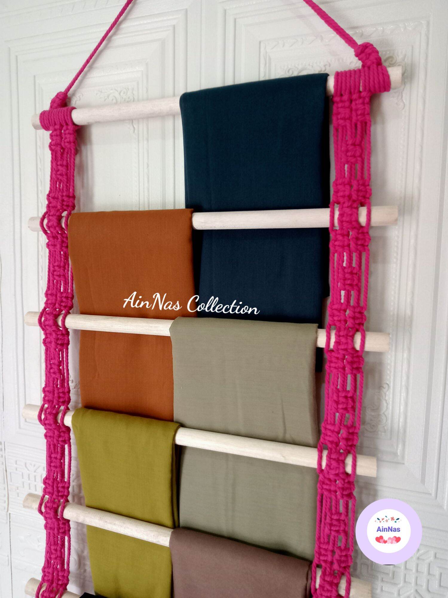 Gantungan Hijab Pashmina / Jilbab / Ladder Hanger Baju / Renceng / Rak ...