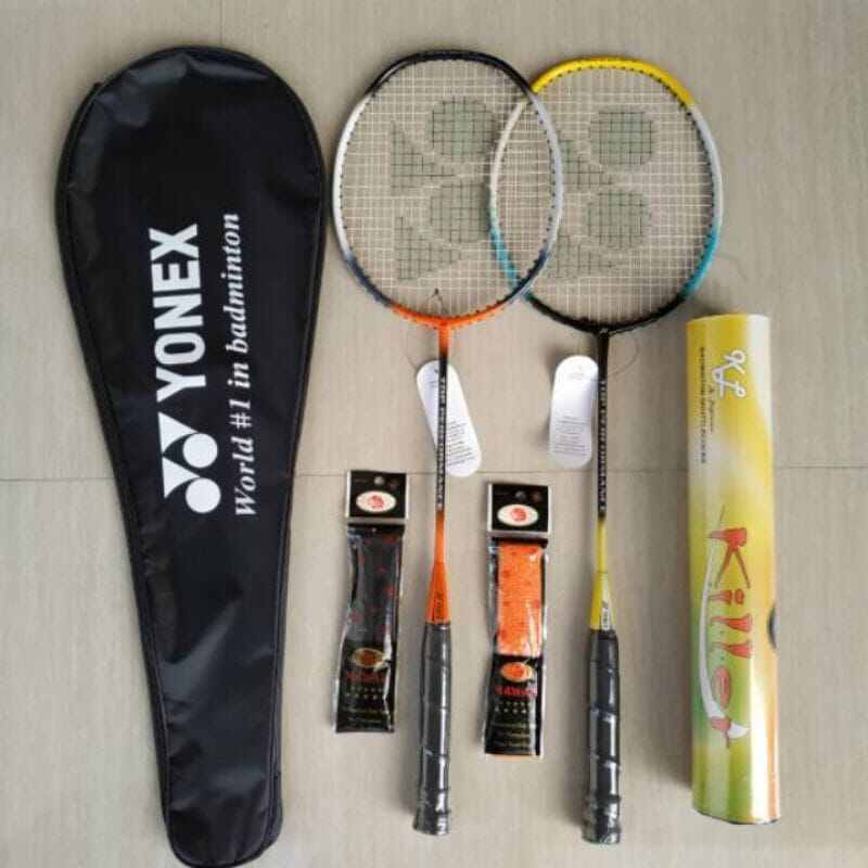 RAKET BADMINTON PAKET KOMPLIT BULU TANGKIS | Lazada Indonesia