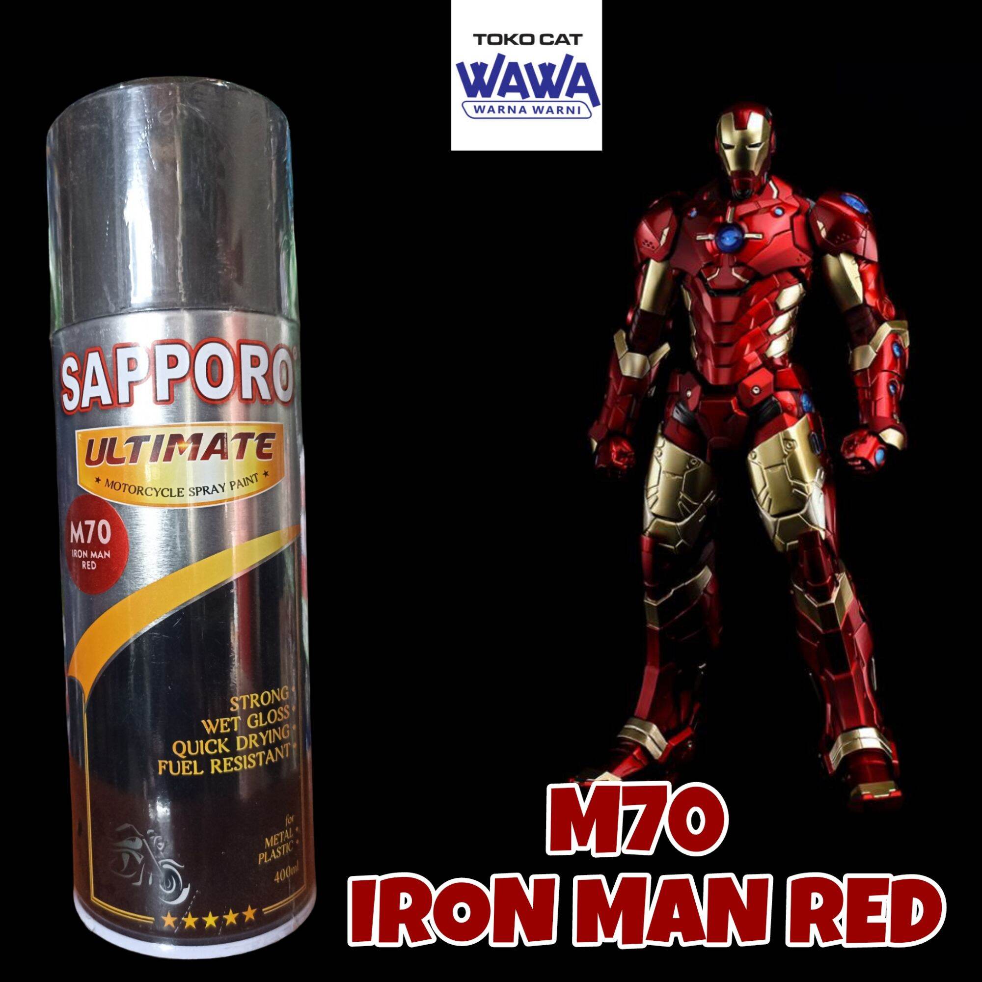 cat semprot motor sapporo ultimate Iron Man Red M70 400cc | Lazada ...