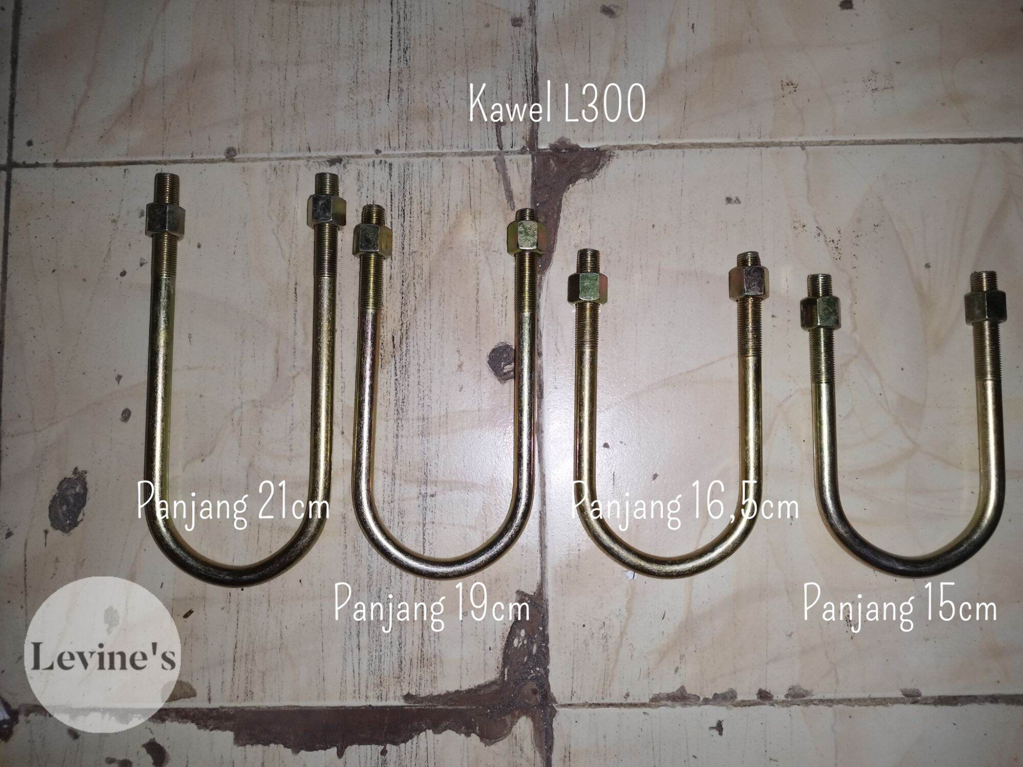 kawel l300 ubolt L038 cekak pir futura kawel per t120ss u bolt kuda klem spring colt t120 behel ...