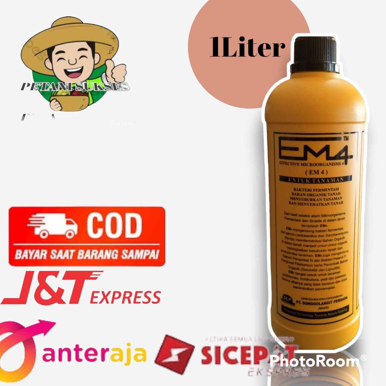 Em4 Pertanian Pupuk Organik Cair Kemasan 1Liter | Lazada Indonesia