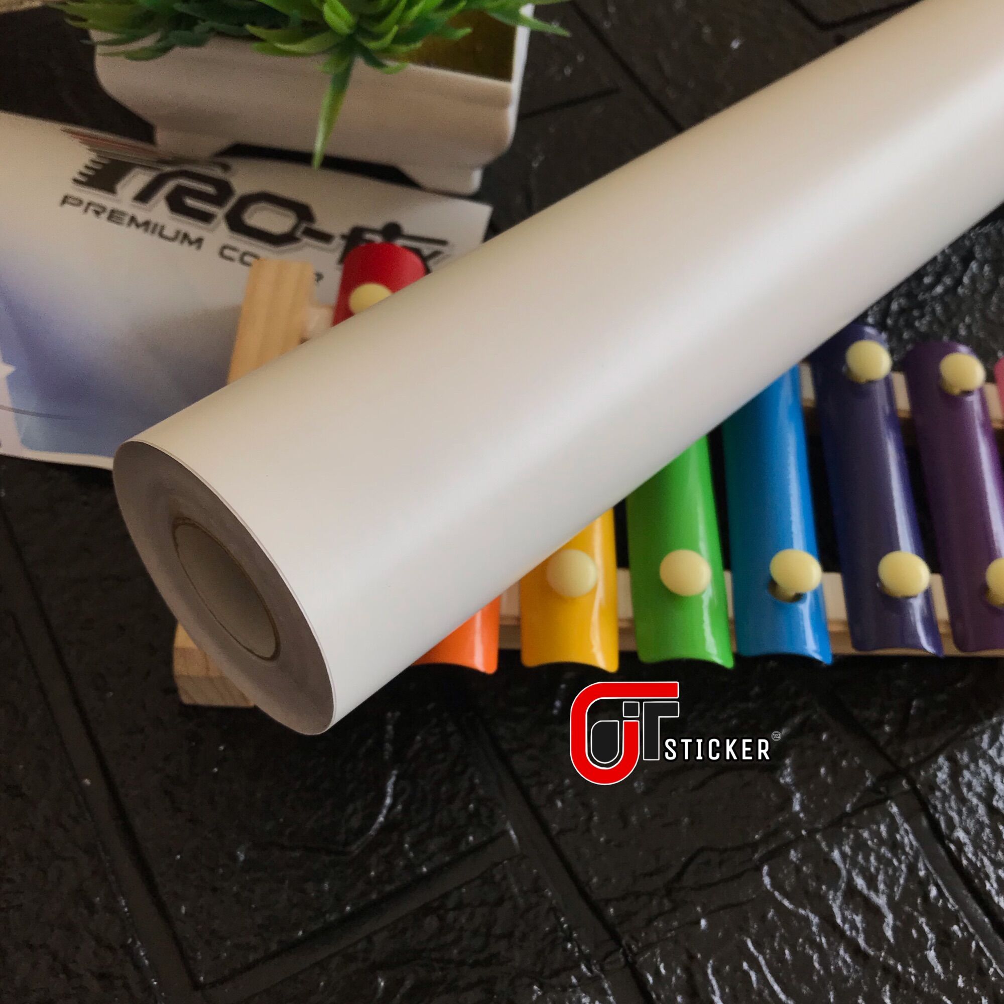 Skotlet putih doff profix premium color vinyl (P 50cm x L 45cm ...