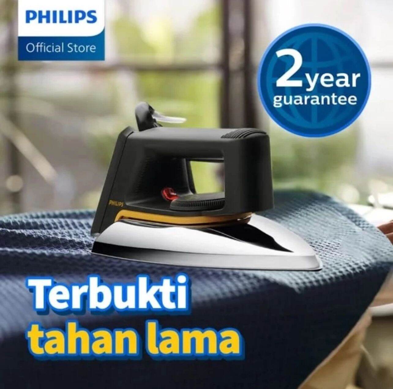 Philips Setrika Kering Classic HD1172/99 - Hitam,Abu Tapak Anti Lengket ...