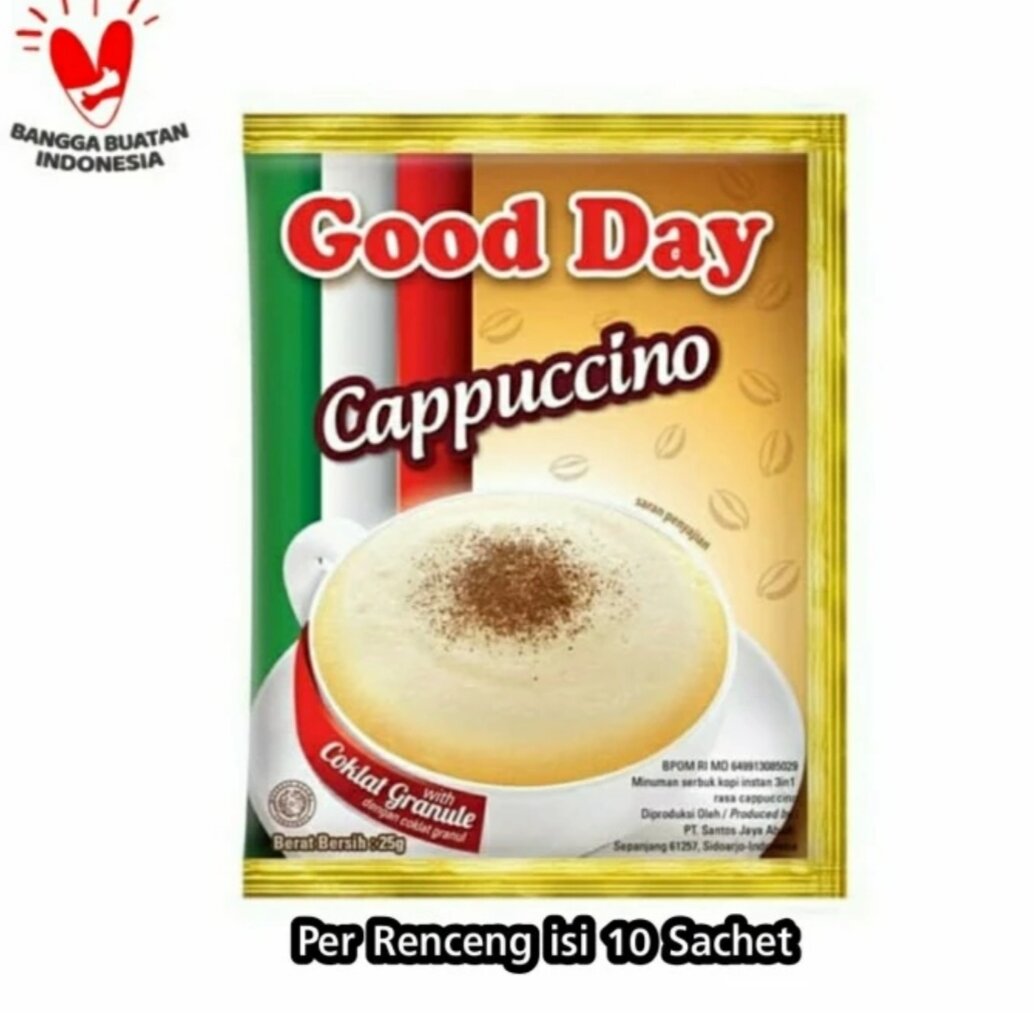 Good day cappuccino / capucino 25gr ( 1 renceng isi 10 sachet) | Lazada Indonesia