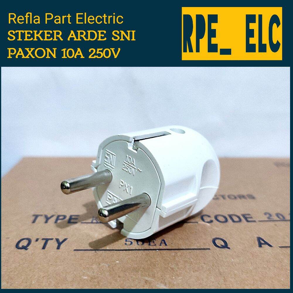 STEKER COLOKAN FITING PITING ARDE BULAT PUTIH SNI PAXON | Lazada Indonesia