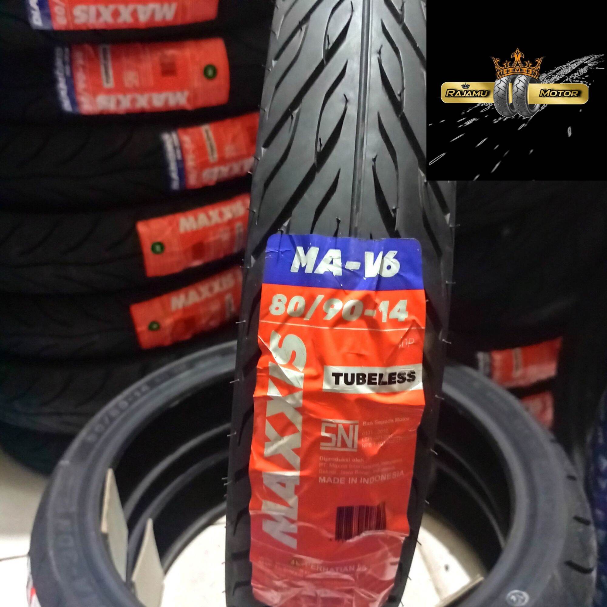 Ban Maxxis MAV6 80/90-14 Tubeless Ban Vario Ban Beat Tubeless | Lazada Indonesia