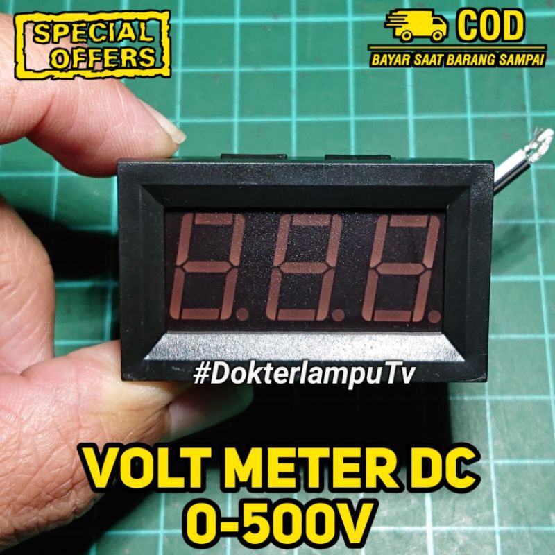 VOLT METER DC 0-500V TEGANGAN TINGGI INPUT MENYALAKAN ALAT 5-25V | Lazada Indonesia