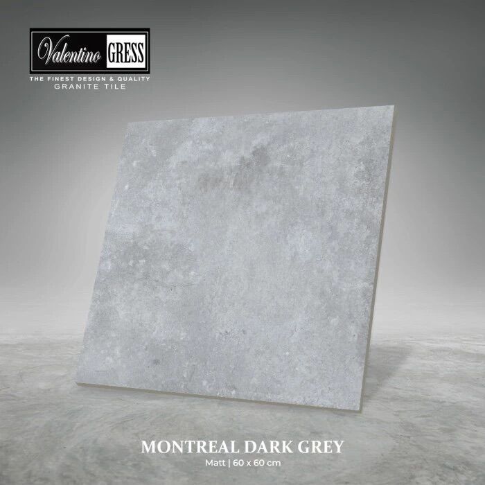 Granit Valentino gress 60x60cm Montreal Dark Grey | Lazada Indonesia