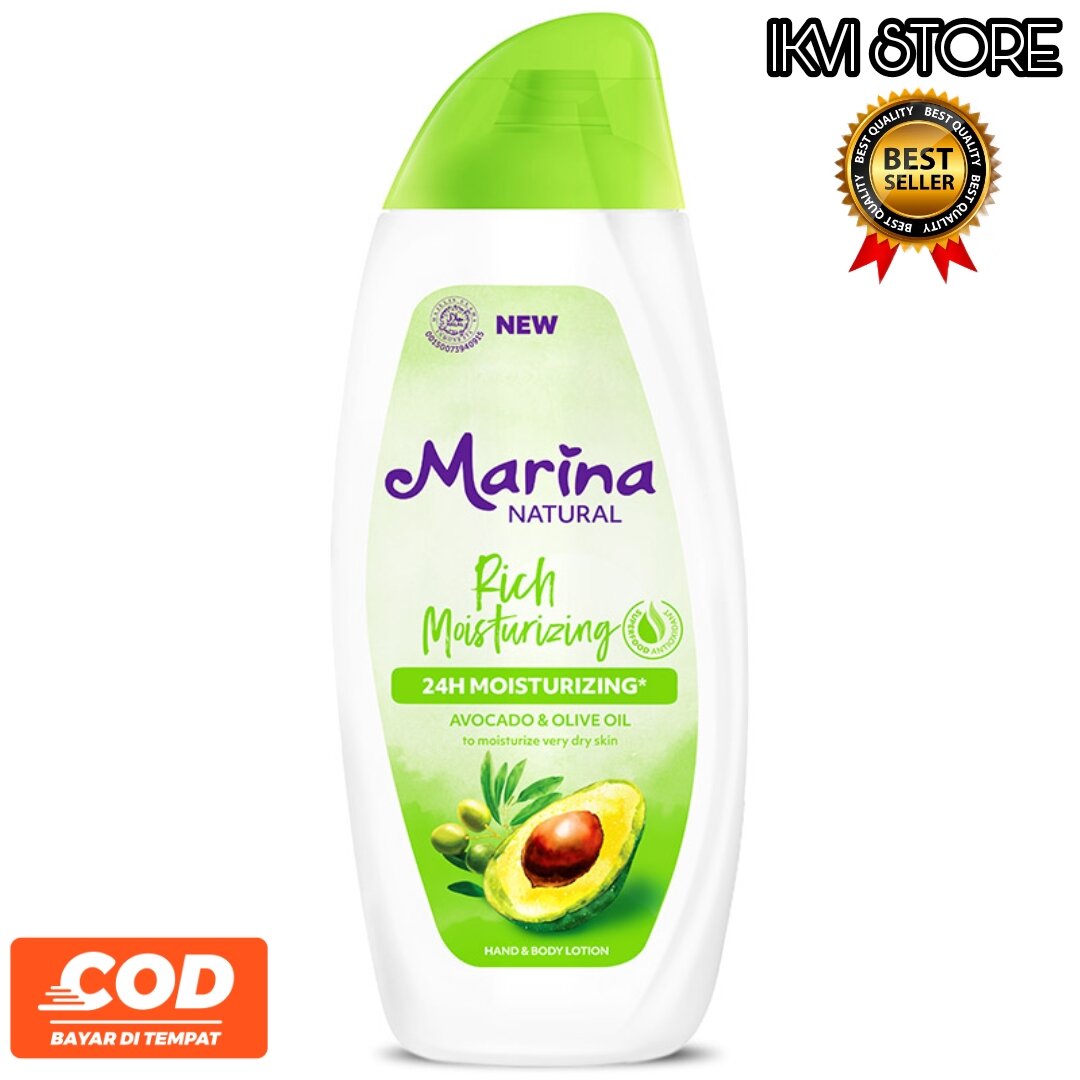 Marina Hand Body Lotion Rich Moisturizing Avocado & Olive Oil 190ml ...