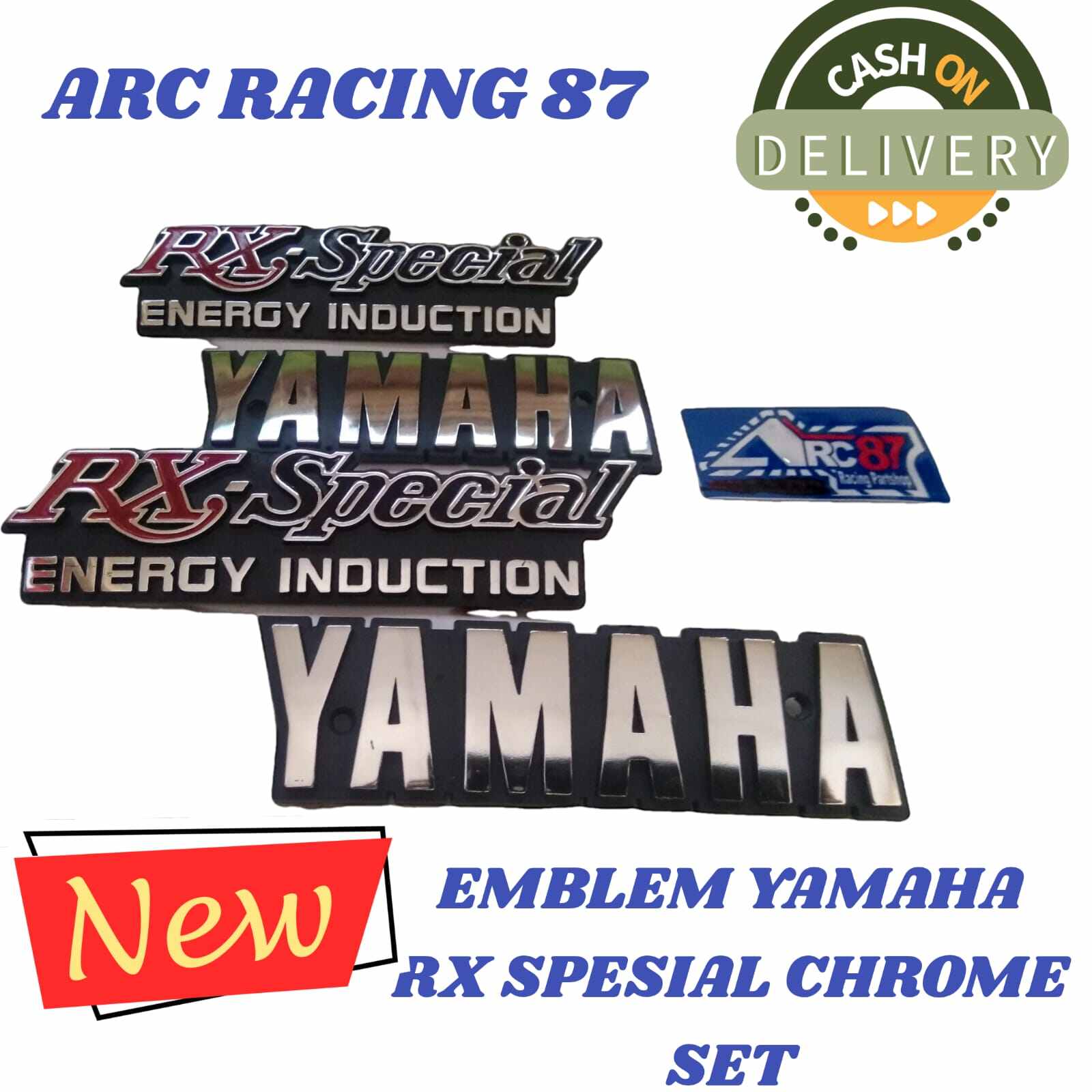 EMBLEM YAMAHA+ RX SPESIAL SET CHROME | Lazada Indonesia
