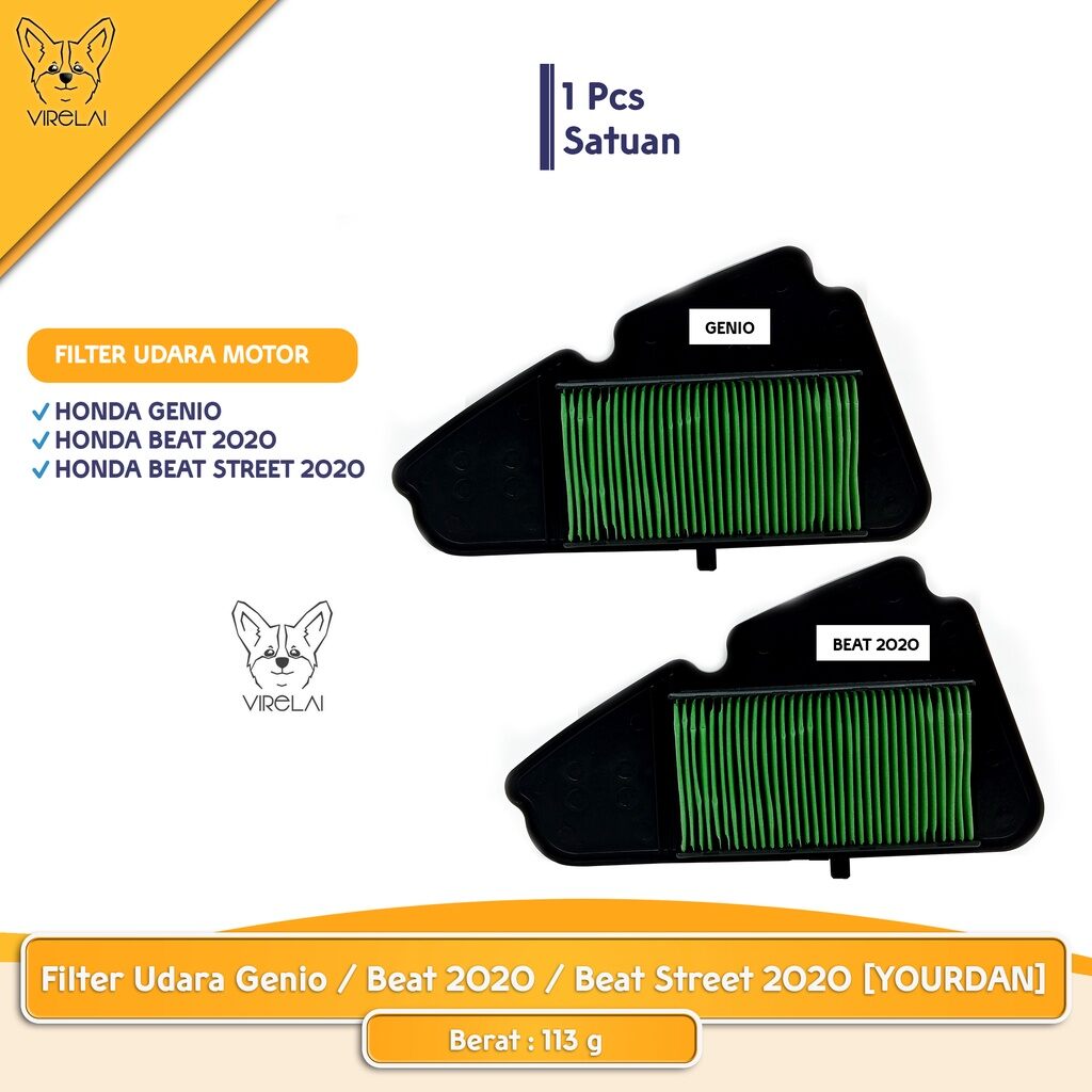 filter udara saringan udara vilter udara genio beat street new beat led ...