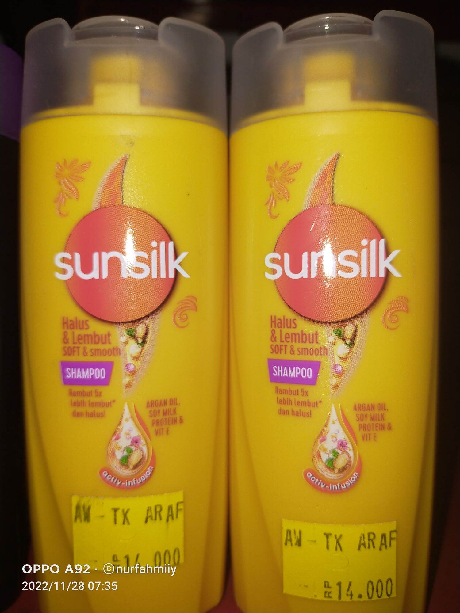 Sunsilk Shampoo Soft and Smooth Black Shine Hello Lembut 70 ml 160 ml ...