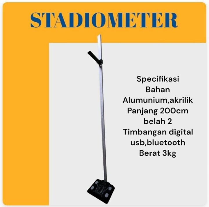 STADIOMETER ALAT UKUR TINGGI BADAN ANAK DAN DEWASA INCLUDE TIMBANGAN ...