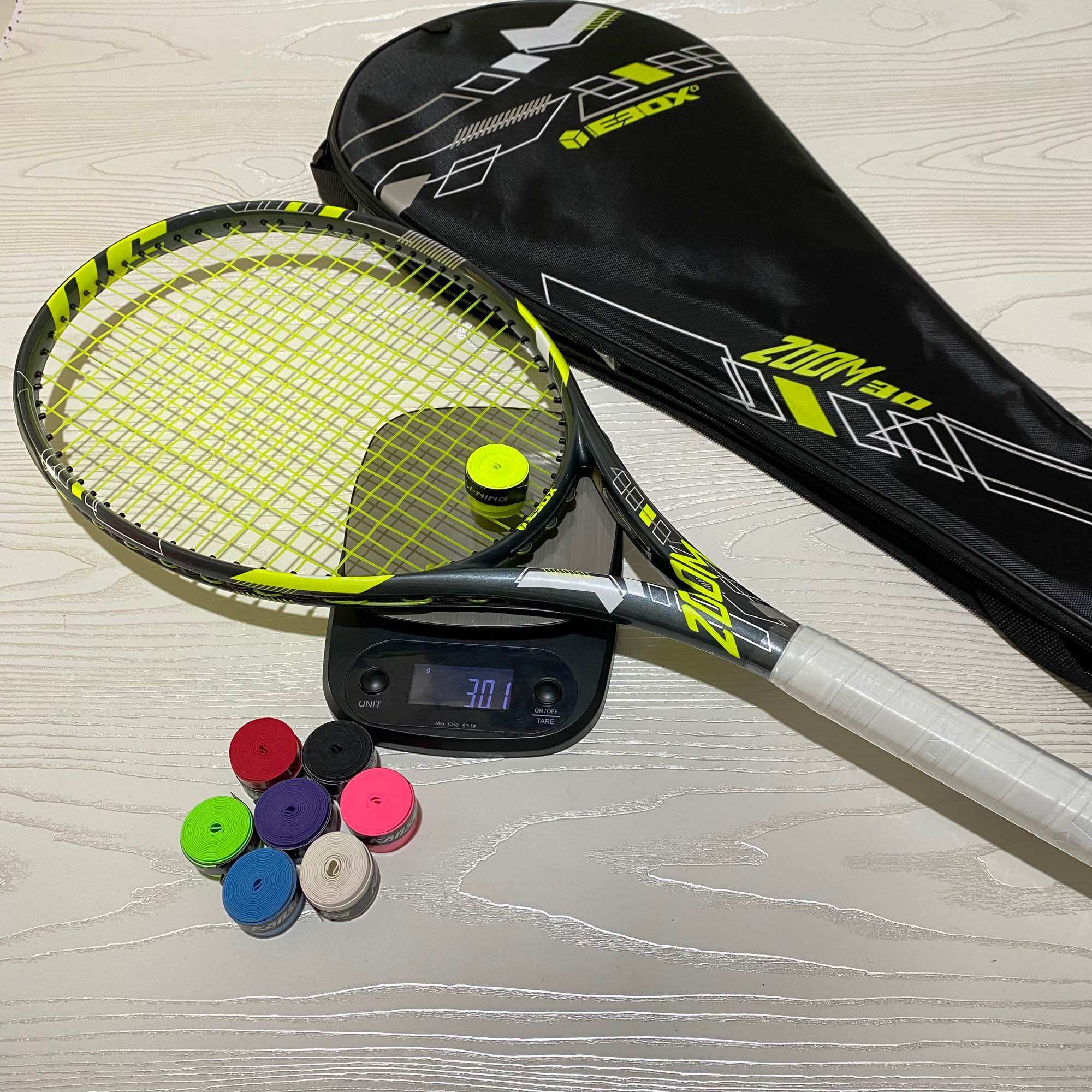 RAKET TENIS EBOX ZOOM 30 STABILO FULLSET SIAP SMASH FREE GRIP 55LBS ...