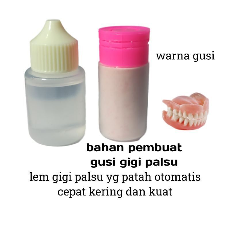 LEM GIGI PALSU PATAH/BAHAN GUSI PALSU 20ml | Lazada Indonesia