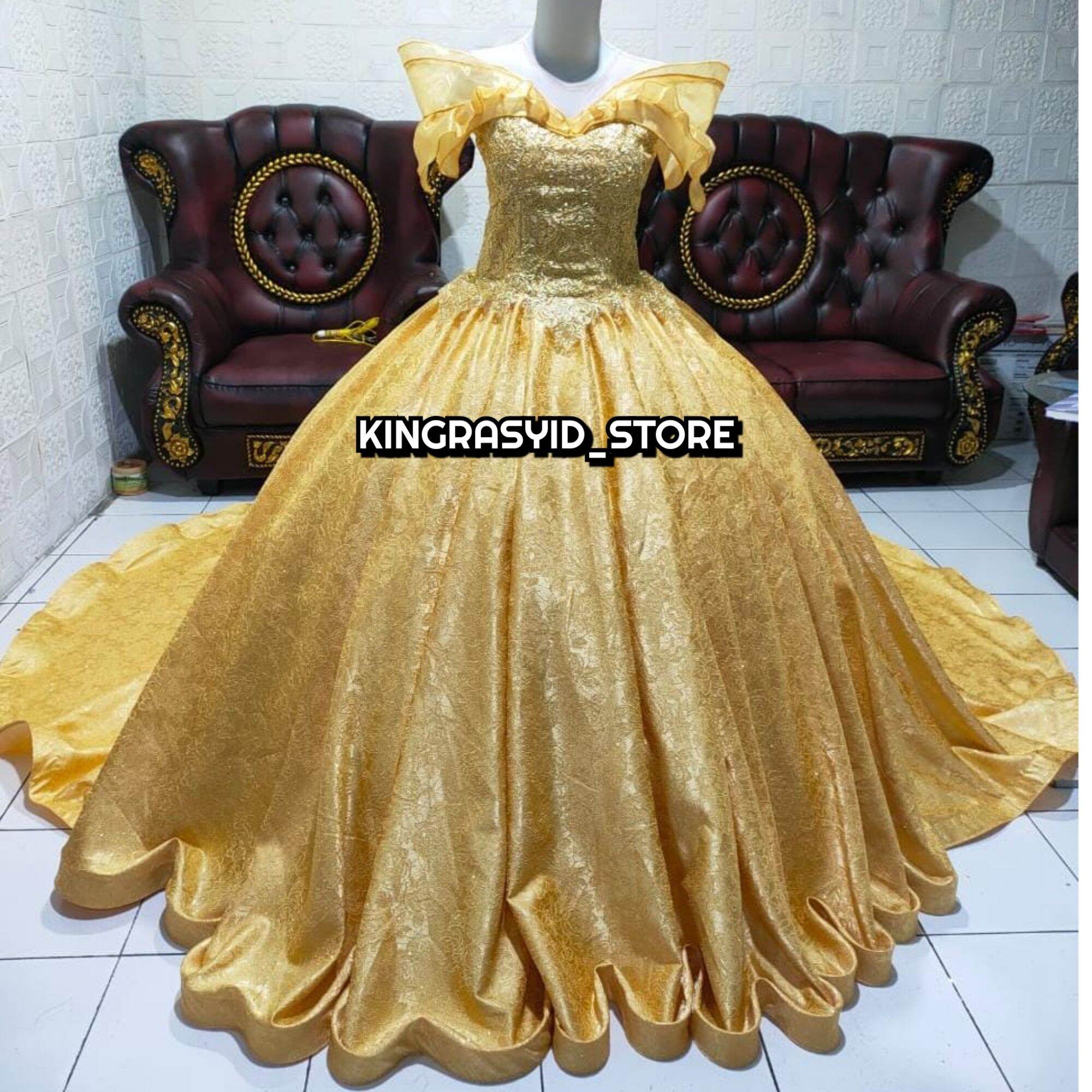 Gaun Pengantin Jacquard New | Lazada Indonesia