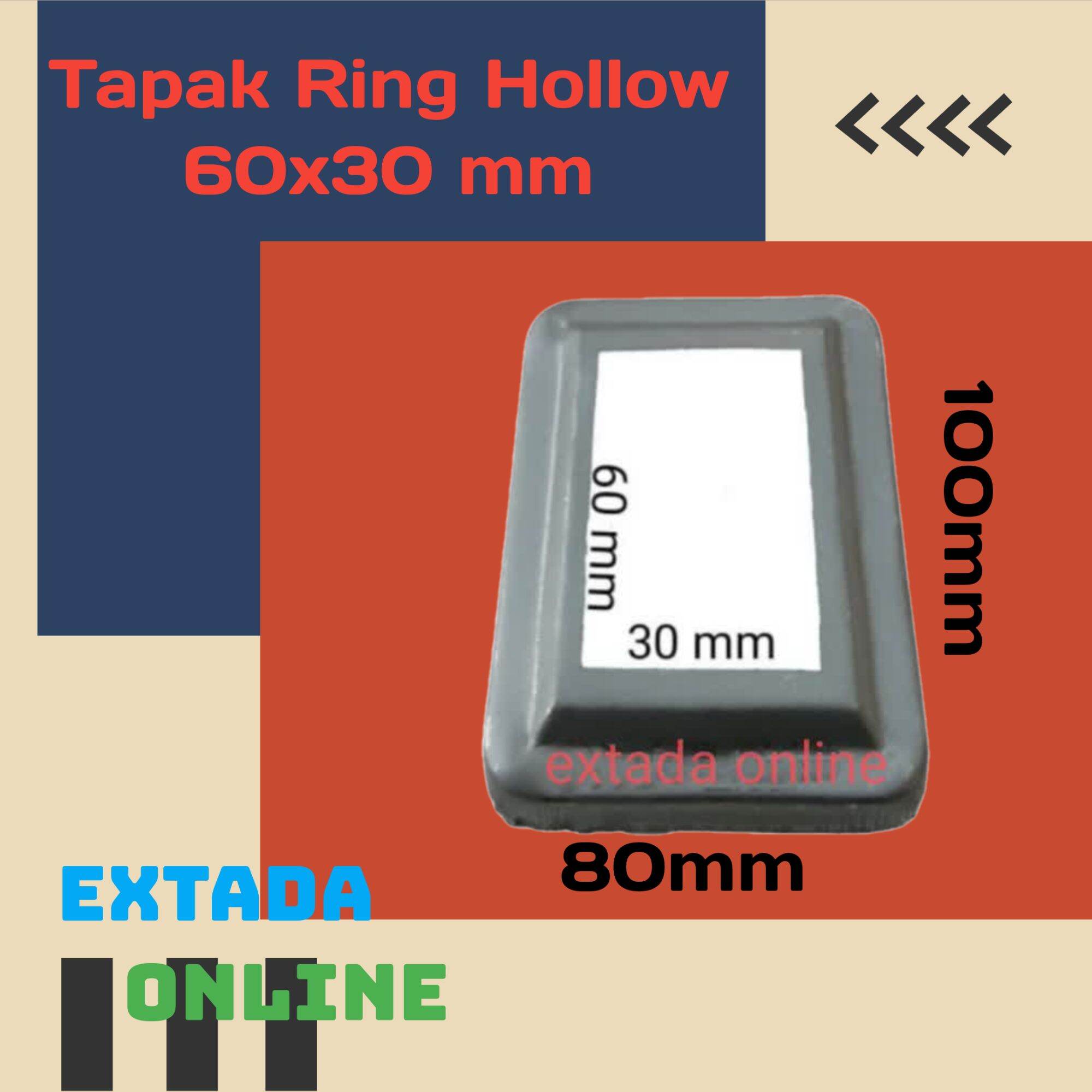 Ring hollow Tapak 60x30 mm ornamen pagar besi plat berkualita | Lazada ...