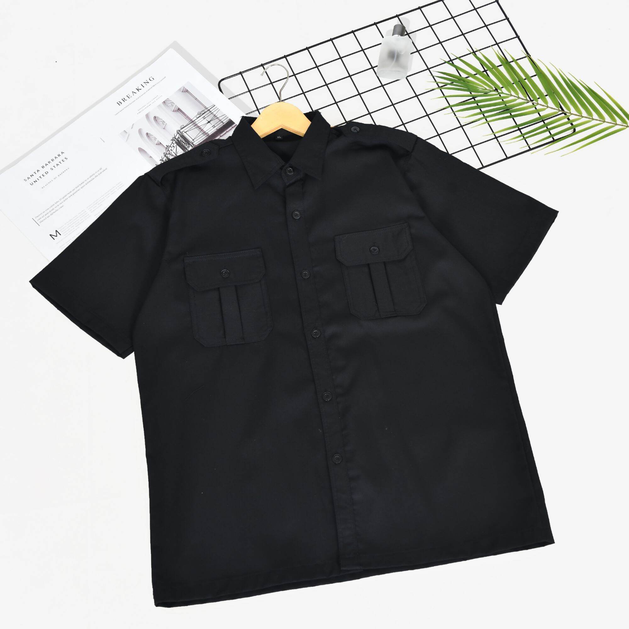 Basic - ZOLBLUS Workshirt Polos Enginer " HITAM PEKAT " | Lazada Indonesia