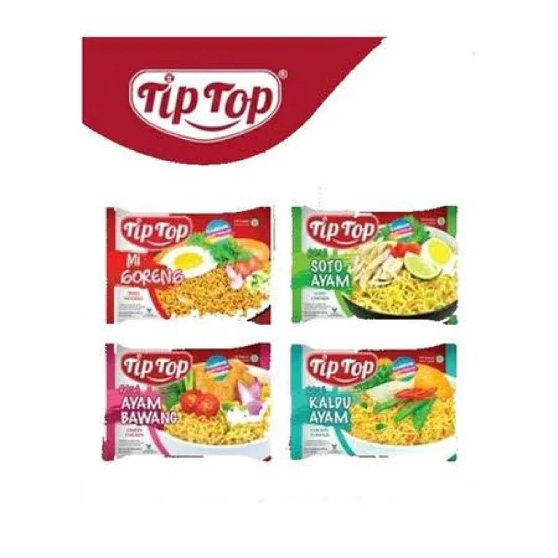 Mie Instan Tip Top 68gram / Mie Goreng Mie kuah Soto Ayam Bawang Mie ...