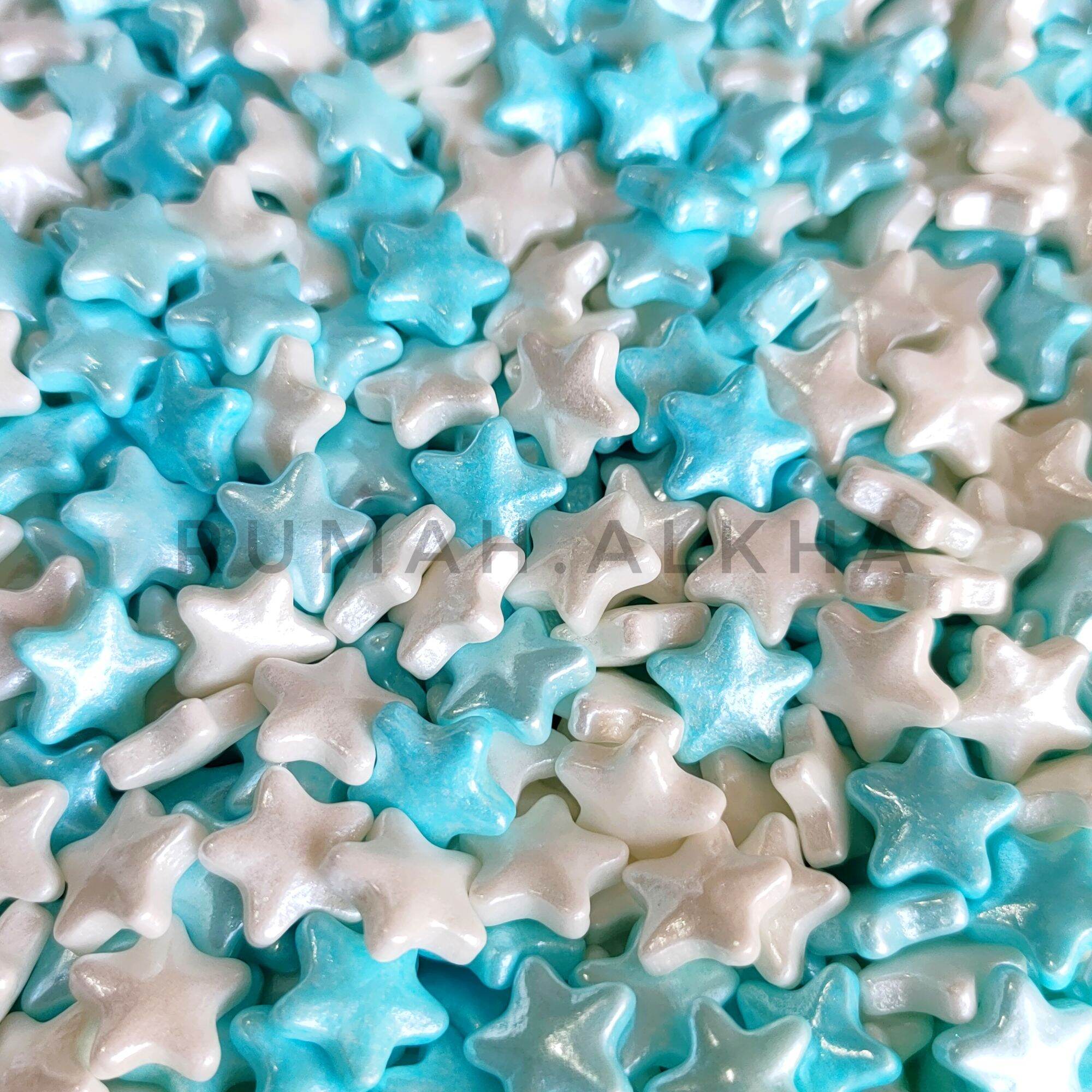 Bintang Biru Putih - Blue Star - Bintang Warna Warni - Sprinkles ...